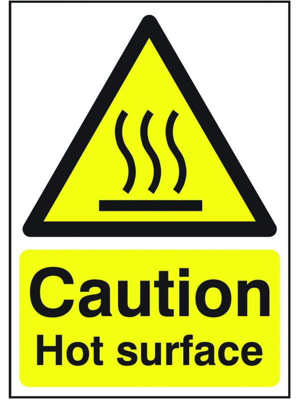 Caution Hot Surface Sticker